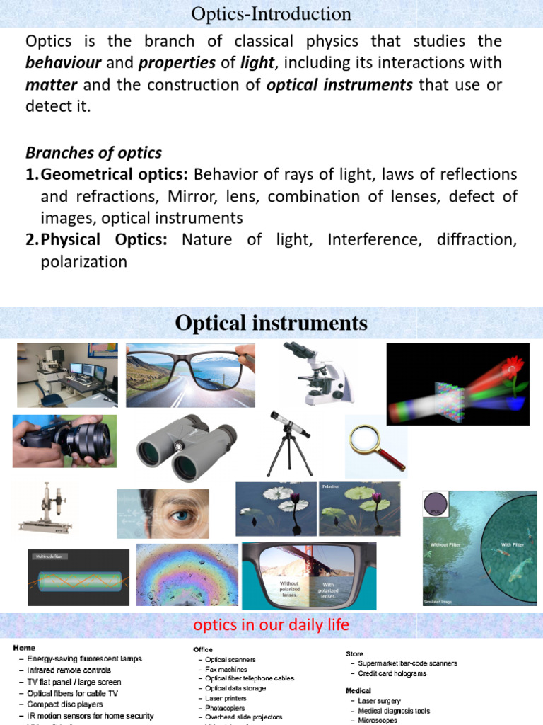 Introduction to Geometrical Optics | PDF | Optics | Electrodynamics
