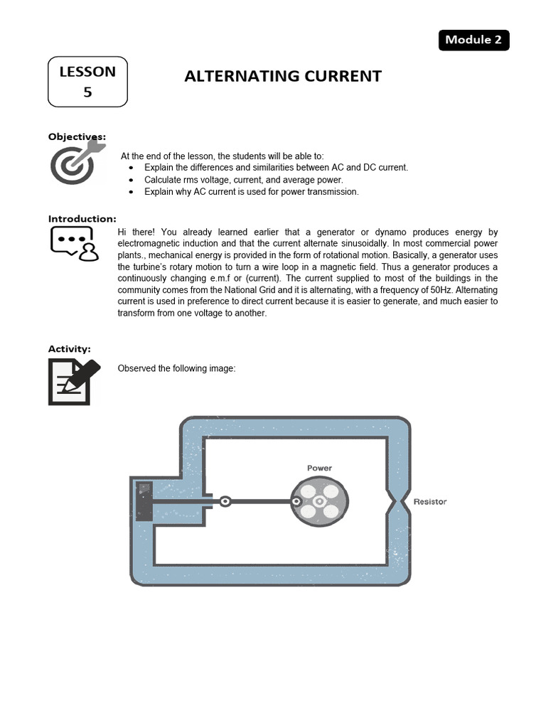 Module2 Lesson5 | Download Free PDF | Inductor | Capacitor