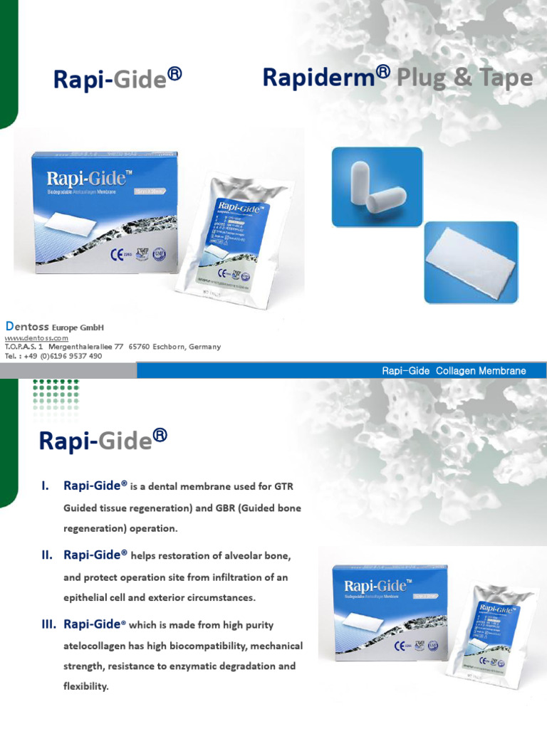 Rapi Gide Collagen Membrane | PDF | Anatomy | Medical Specialties