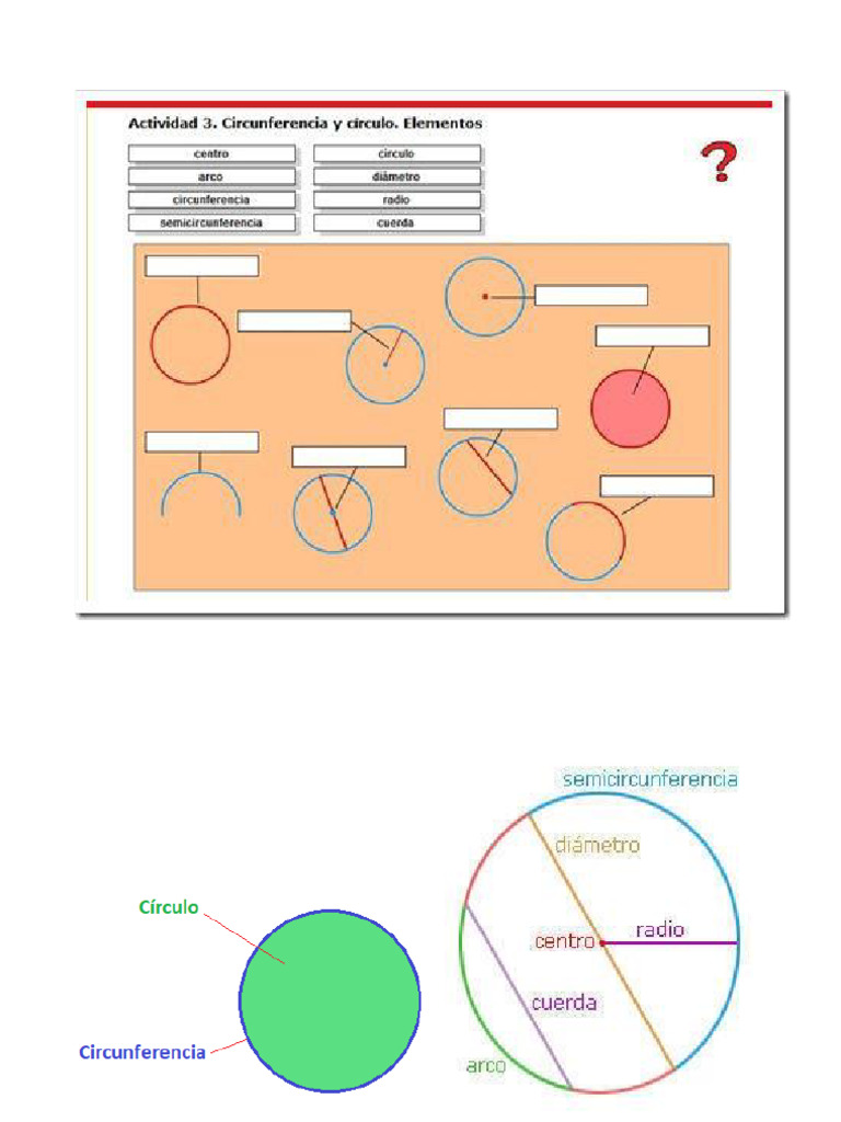 Elementos Del Circulo | PDF