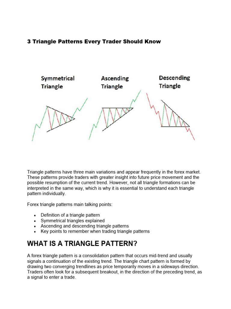 3 Triangle Patterns Every Trader Should Know | PDF | Finance & Money ...