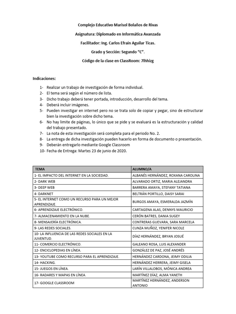 2 Periodo 2C Diplomado | PDF | Internet | web 2.0