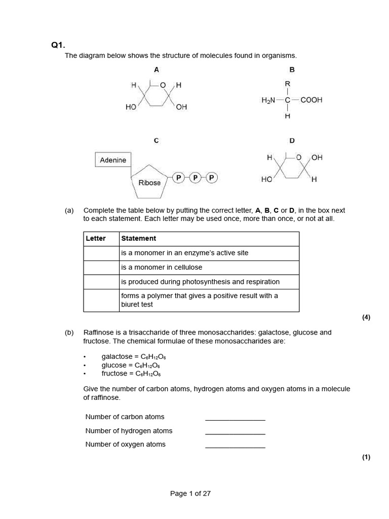 Biochemical Tests for Proteins and Amino Acids | PDF | Trypsin | Glucose