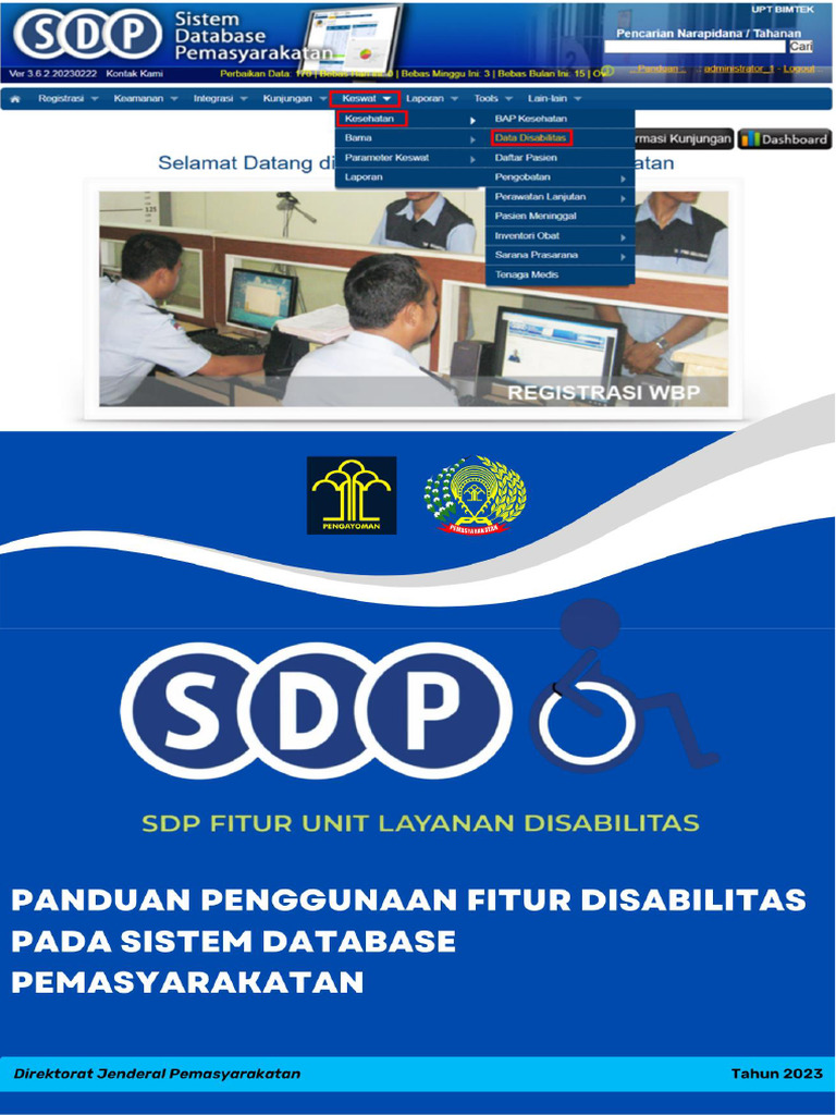 Panduan Penggunaan Fitur Disabilitas Pada SDP | PDF
