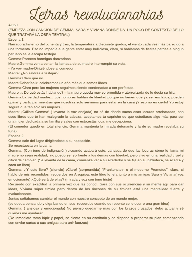 Guión | PDF | Verdad