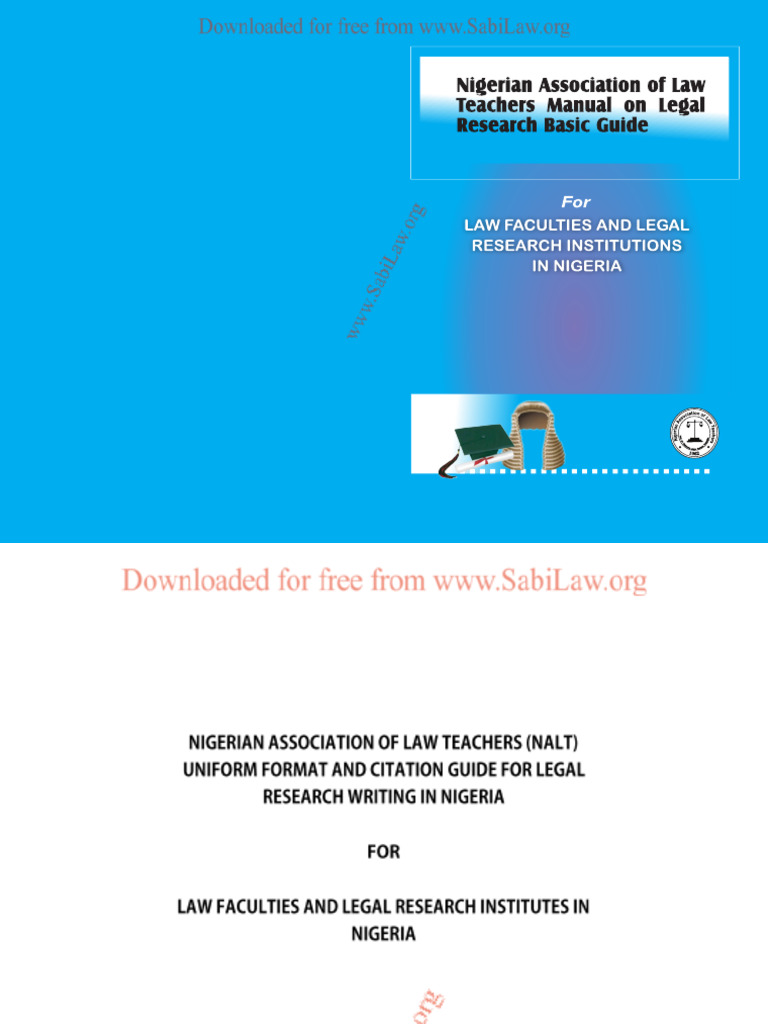 NALT Guidebook As Printed in 2022 1 | PDF | Citation | Thesis