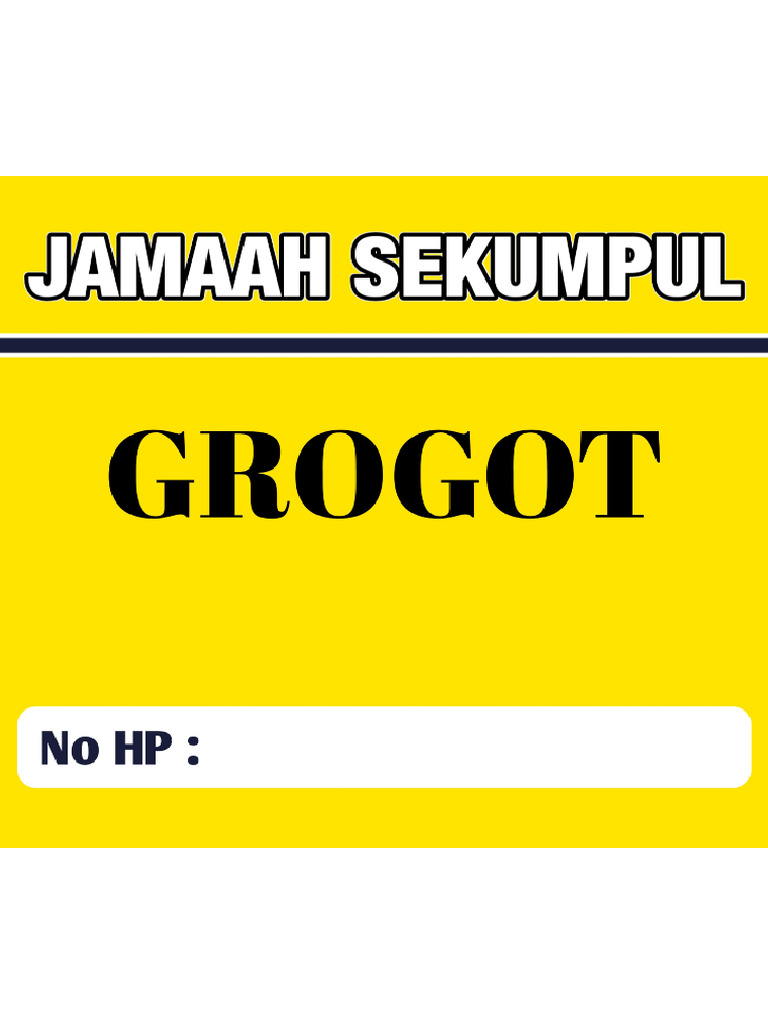 Stiker Jamaah Haul | PDF
