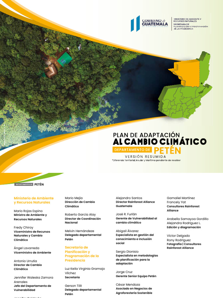 Plan CC Peten Web | PDF | Sustentabilidad | Los bosques