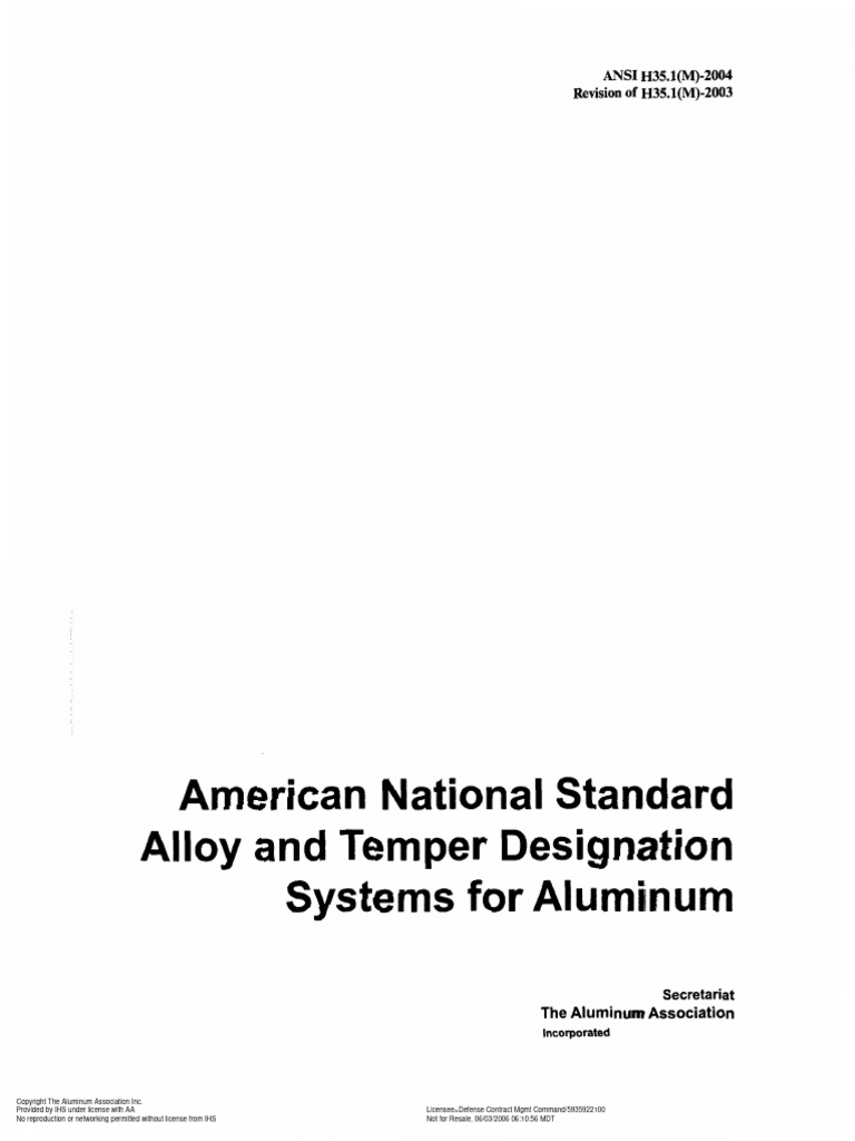 H35.1 (M) - 2004 Alloy and Temper Designation Systems For Aluminum ...