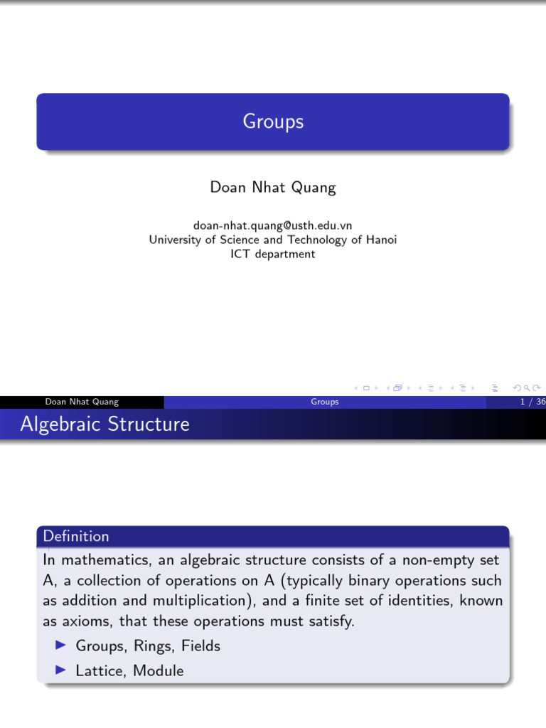 AS 3. Groups | PDF | Group (Mathematics) | Index Of A Subgroup
