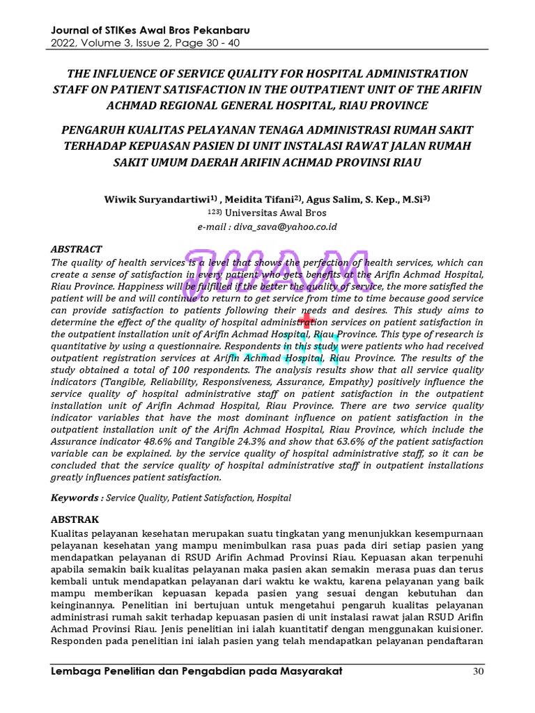 Jurnal Nasional JHAM_Des 2022 (Ganjil 2022-2023) | PDF | Patient ...
