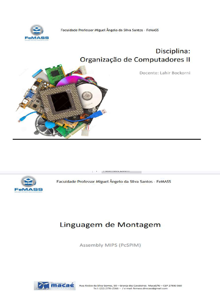 Assembly Mips - Conteúdo Completo | PDF