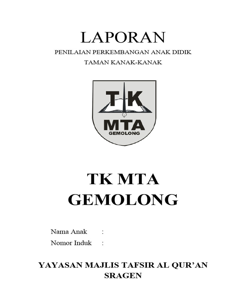 Contoh Data Rapot | PDF