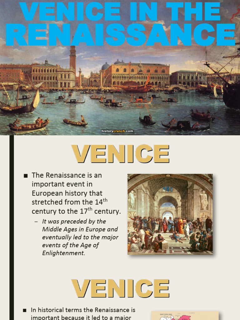 Venice in The Renaissance | PDF | Republic Of Venice | Renaissance