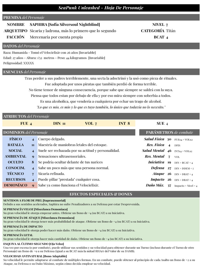 Saphira Nvl.7 SeaPunk | PDF | Alcoholismo