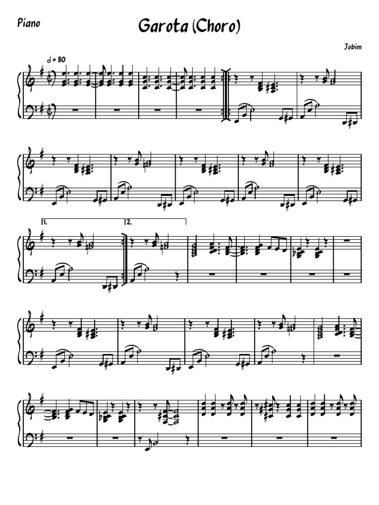 Choro Piano | PDF