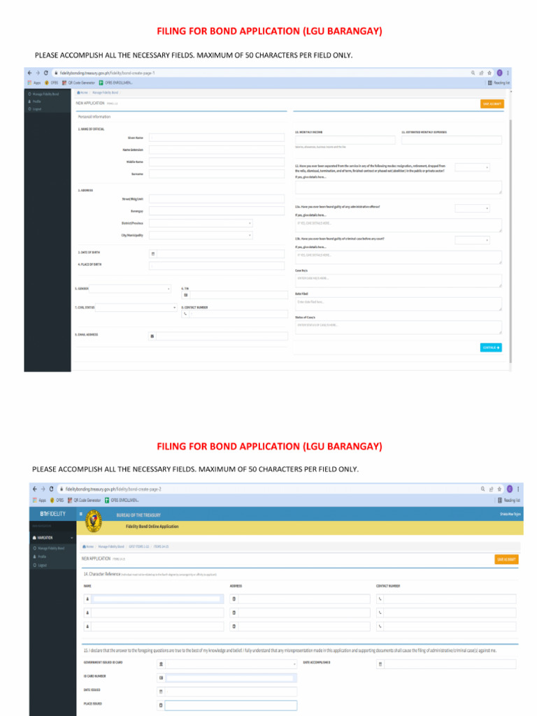 Brgy FB Application | PDF