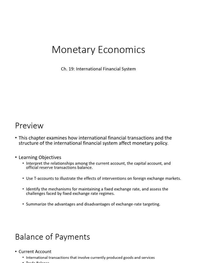 Ch. 19 - International Financial System - Posted | PDF | Exchange Rate ...