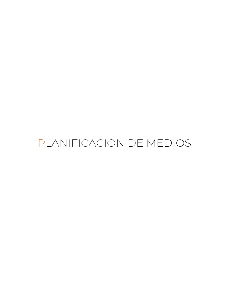 Teoría - Planificación de Medios | PDF | Publicidad | Marketing