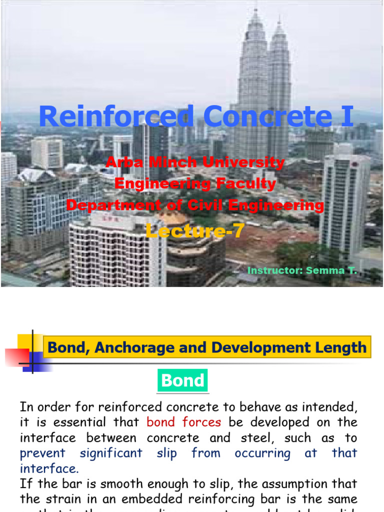 Development Length in Reinforced Concrete | PDF | Stress (Mechanics ...