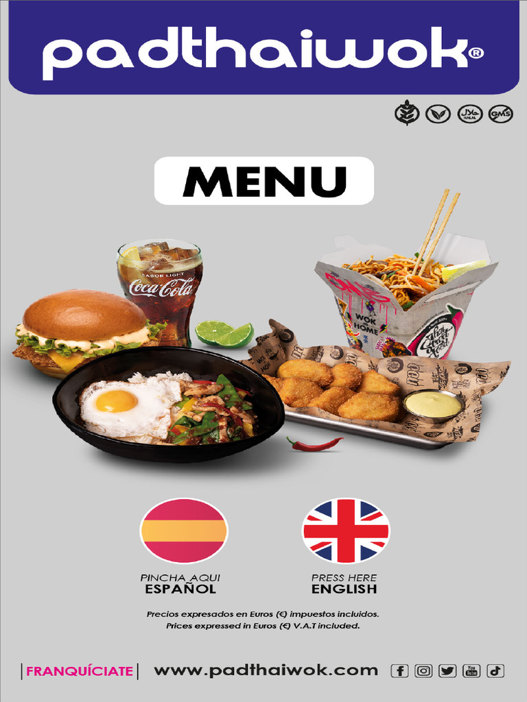 Menu Padthaiwok gr1 | PDF