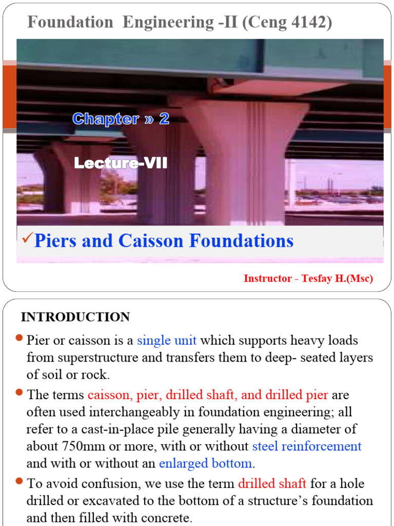 Drilled Shaft Foundation Guide | PDF | Deep Foundation | Building Engineering