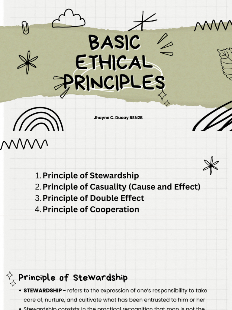 Basic Ethical Principles | PDF