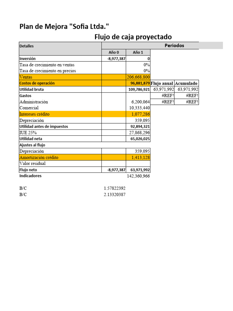Plan de Mejora Sofia | PDF