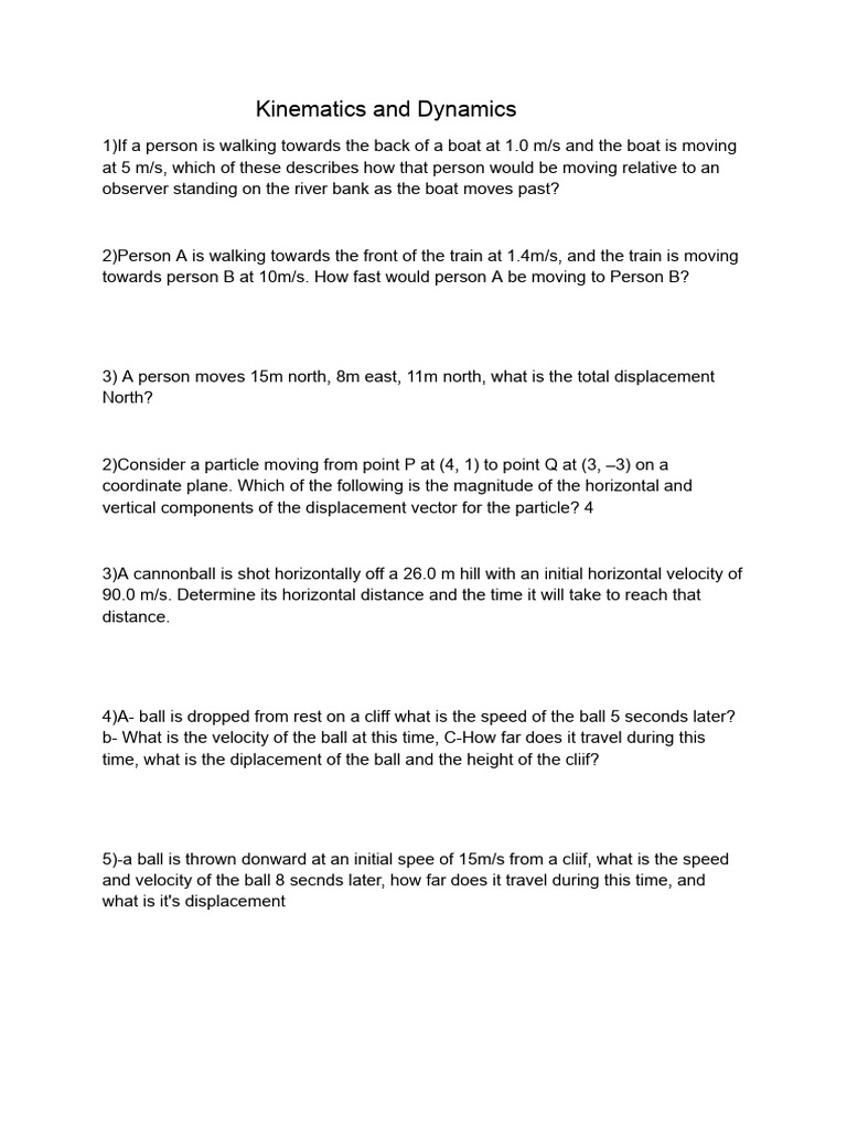 AP Physics Problems | PDF | Force | Velocity