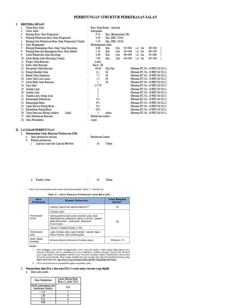 AKTUAL - Perhitungan Struktur MDP 2017 APBD Jl. Singkawang - Bengkayang | PDF