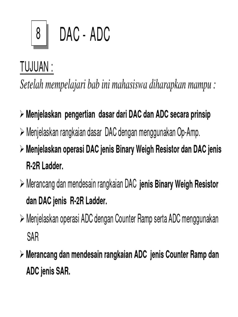(6 - 2) - ADC Dan DAC | PDF