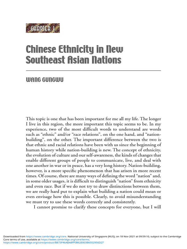 Chinese - Ethnicity - in - New - Southeast - Asian - Nations | PDF