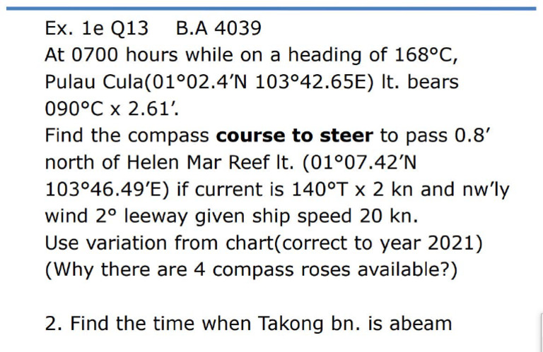 Chartwork 1.1.2.4.2023.a6 | PDF