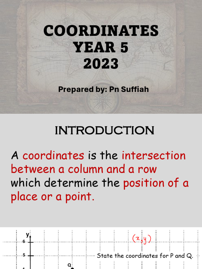 COORDINATES YEAR 5 (Edit) | PDF | Cartesian Coordinate System | Geometry