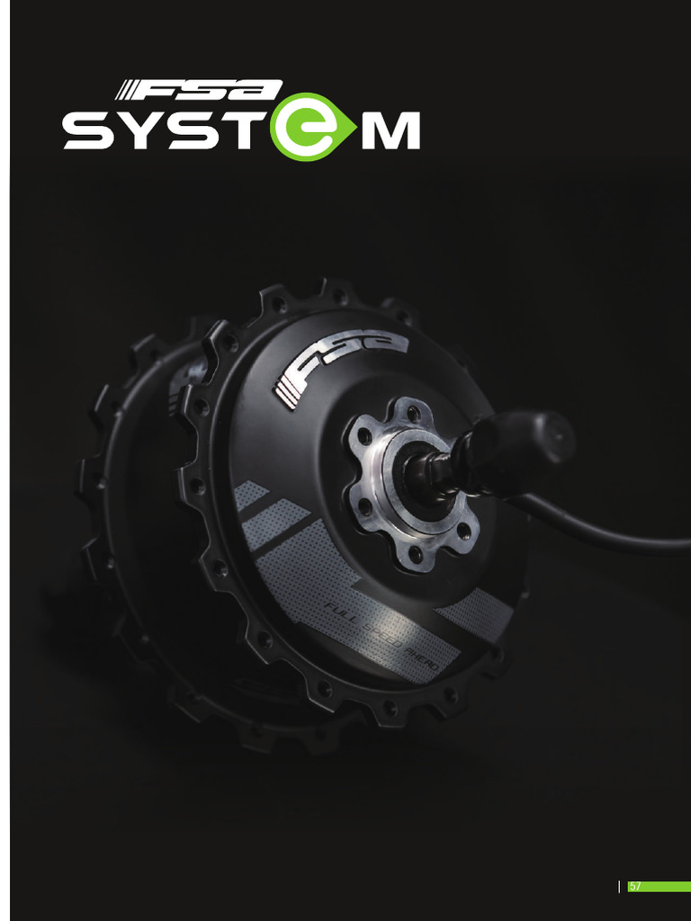 FSA E-Bike Motor System Overview | PDF | Electric Motor | Vehicle ...