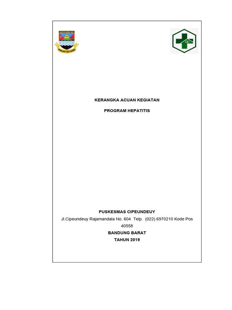 Kak Program Deteksi Dini Hepatitis B Pada Ibu Hamil | PDF | Pengembangan Diri | Sains & Matematika