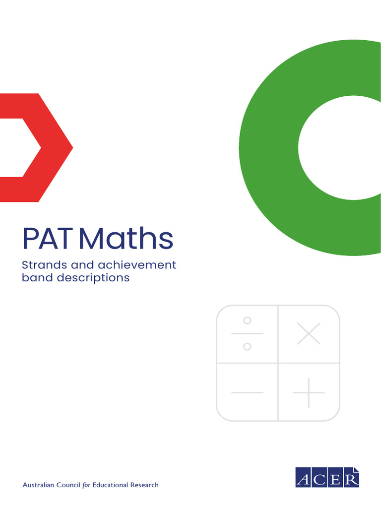 PAT Maths - Strands and Achievement Band Descriptions | Download Free ...