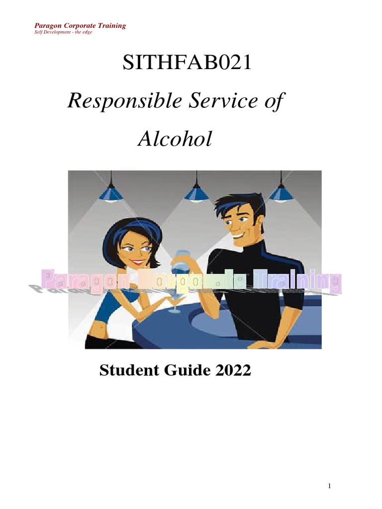 RSA Guidelines for Responsible Service | PDF | Alcoholic Beverages | Drink