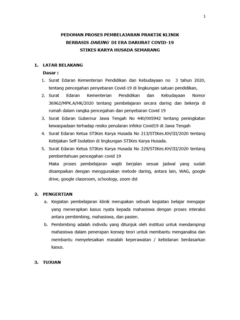 Pedoman Proses Pembelajaran Praktik Klinik - New | PDF | Teknologi & Rekayasa