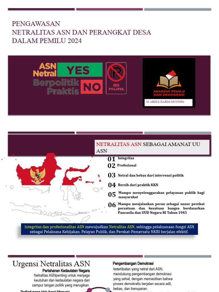 APD 1 Netralitas ASN | PDF