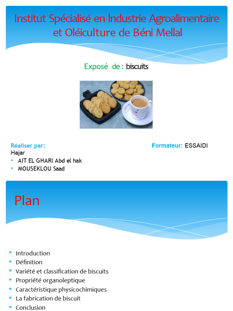 Exposé de Biscuit | PDF