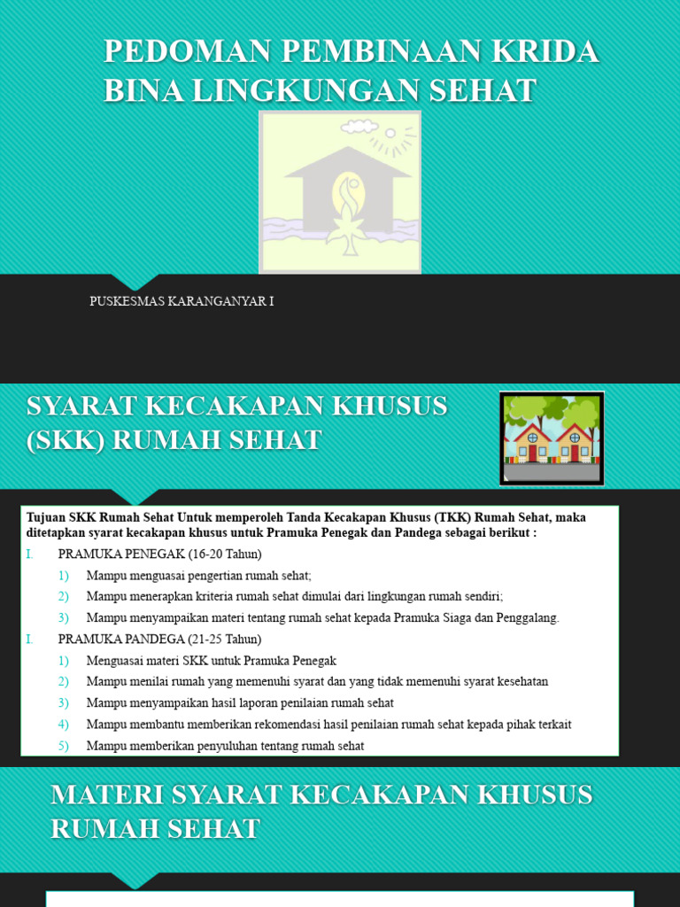 Krida Bina Lingkungan Sehat | PDF | Kesehatan Holistik