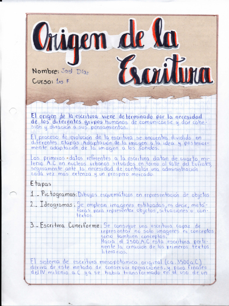 Origen de La Escritura | PDF