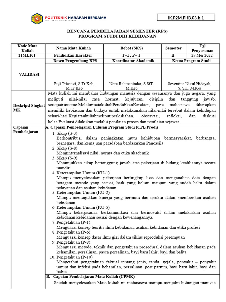 Pendidikan Karakter | PDF