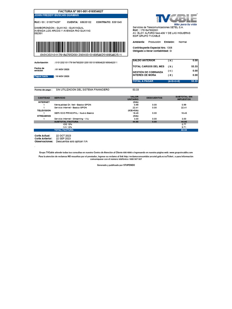 TVCABLE | PDF | Business | Tecnología de información y comunicaciones