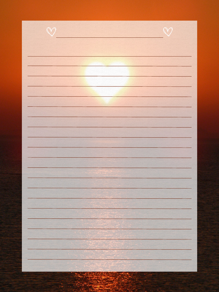 Plantilla Para Carta De Amor 1 Pdf