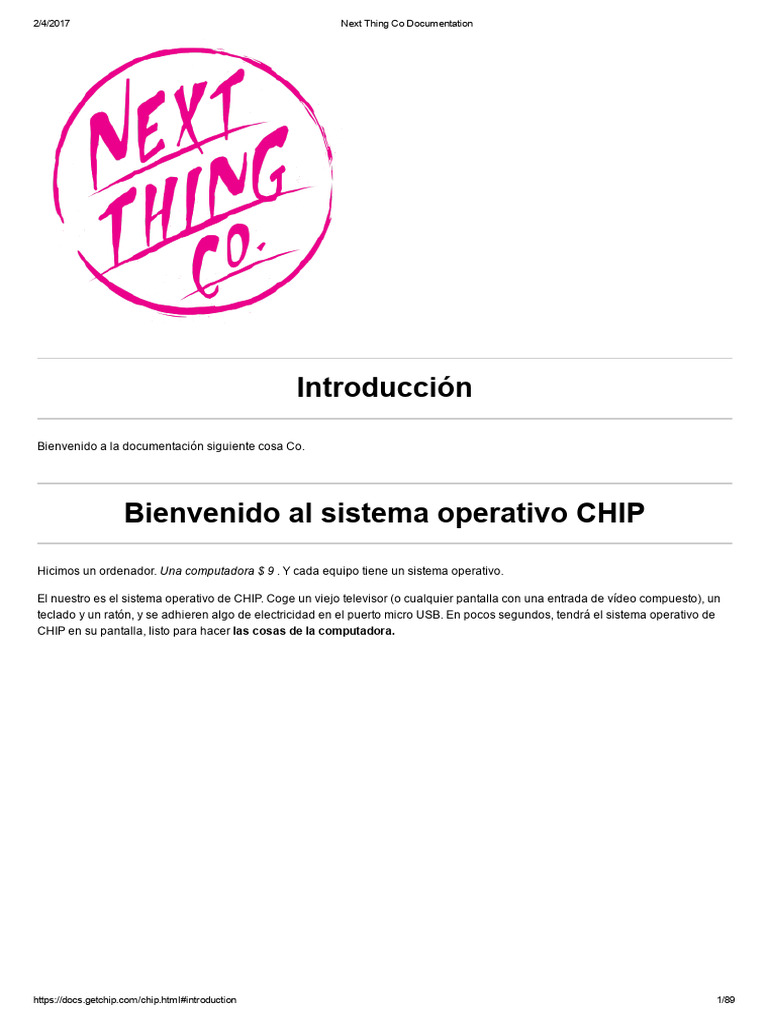 CHIP Manual | PDF | USB | Archivo de computadora