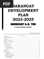 3-Year Barangay Development Plan Template | PDF