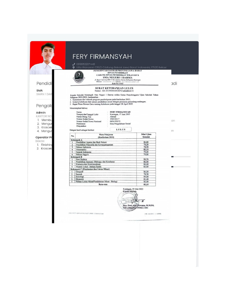 Cv. Fery Firmansyah | PDF