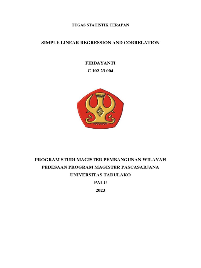 Review Statistik (Simple Linear and Correlation) | PDF | Errors And ... Review Statistik (Simple Linear and Correlation) | PDF | Errors And ...